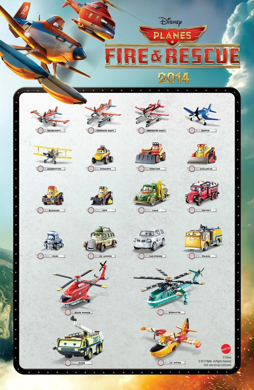 Liste des Avions Disney Planes 2 – Série 2014 « Disneycarsmania